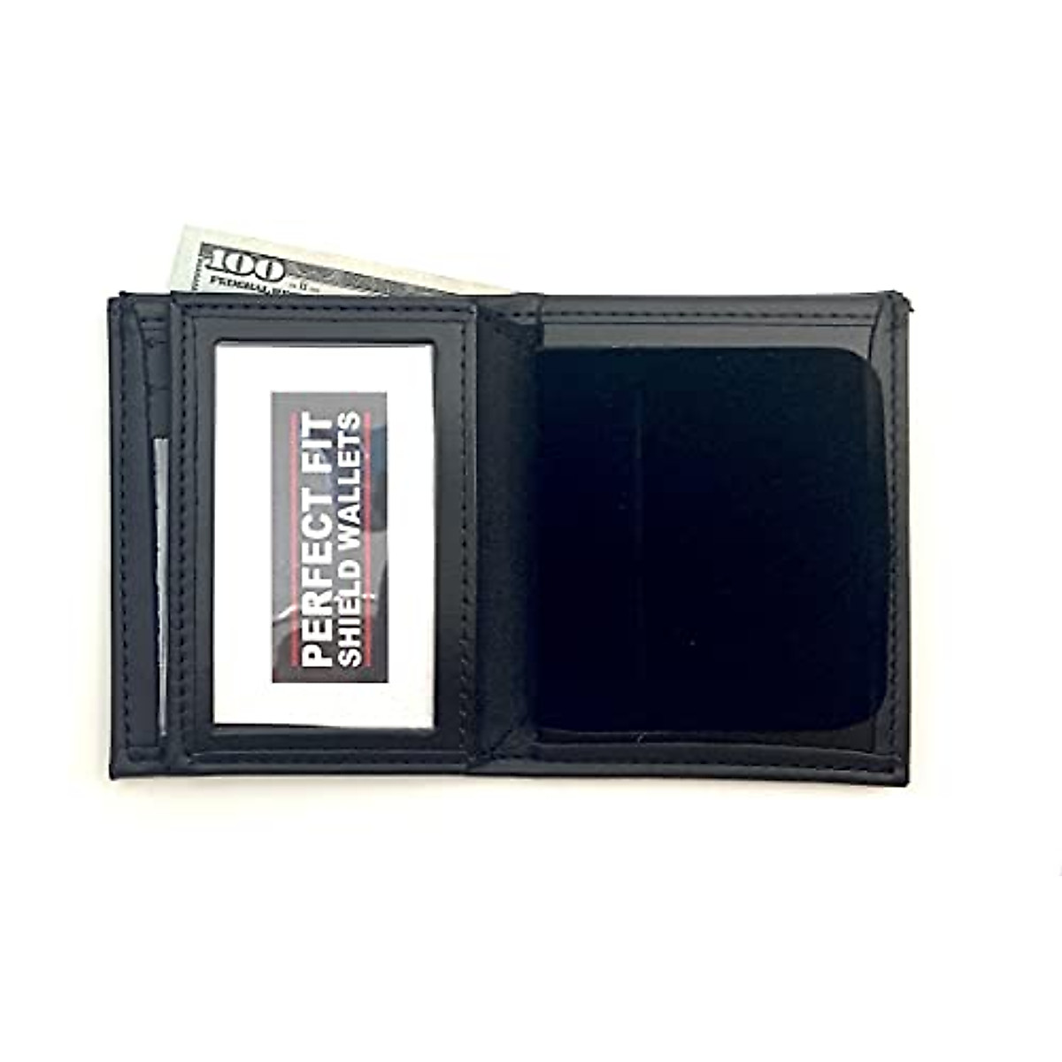 Perfect Fit Shield Wallets 7 point Star Bi-Fold Hidden Badge Wallet (Cutout PF33) Fits for Blackinton B447 Seven-point Star