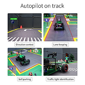 Yahboom AI Robotic Car Chassis kit Autopilot Training Ackerman Structure Learning Teaching Research Python Programming ROS Adults (R2L Standard Ver without Jetson Nano)