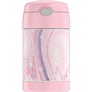 Thermos 16 oz Food Jar Funtainer, Pink Marble