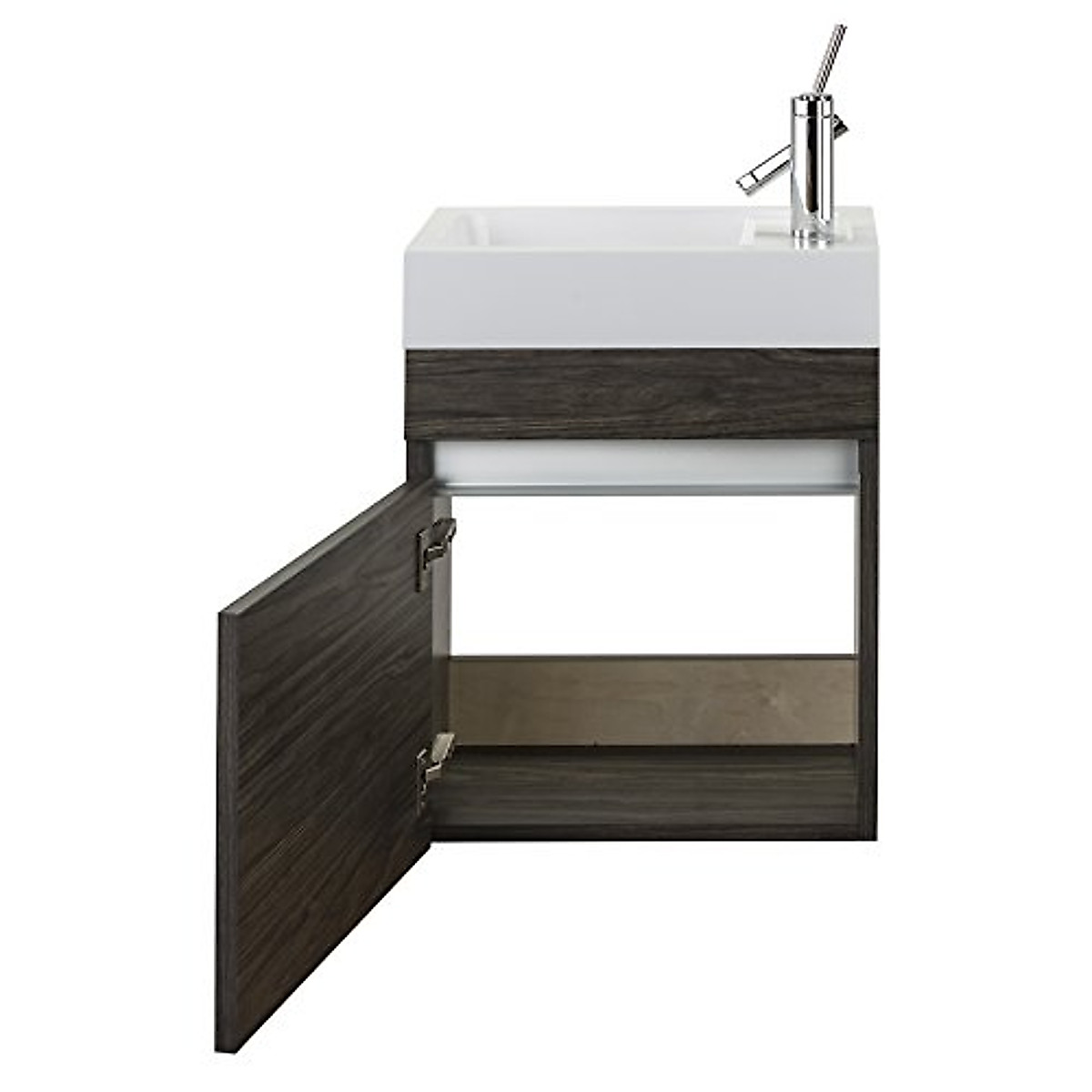 Cutler Kitchen and Bath Sangallo Space Saver Bathroom Vanity, 18 Inches