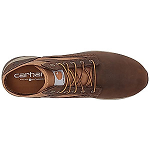 Carhartt mens Force 5" Lightweight Sneaker Soft Toe Ankle Boot, Brown Leather & Tan Duck, 10 US