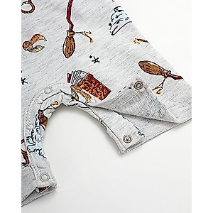 Harry Potter Baby Boys T-Shirt and Shortall Romper Set Gifts Baby Clothes (Burgundy, 18 Months)