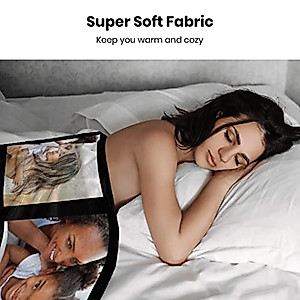 Lcyawer Customized Mother's Day Birthday Gifts, Custom Blanket with Photo, Personalized Blanket with Picture Collage, Unique Gifts for Mom from Daughter Son Husband, Valentines Day