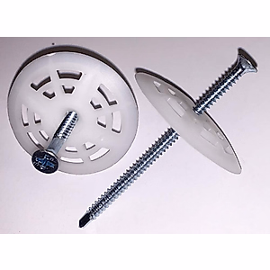 Continuous Insulation Fastener with 3" Self Drilling Zinc Screw, 1000 Pieces per Box