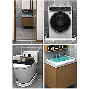 39 Inch Shower Dam Water Stopper, Collapsible Corner Water Strip Dam, Threshold Water Dam Barrier, Silicone Bathroom Water Blocker and Retention System