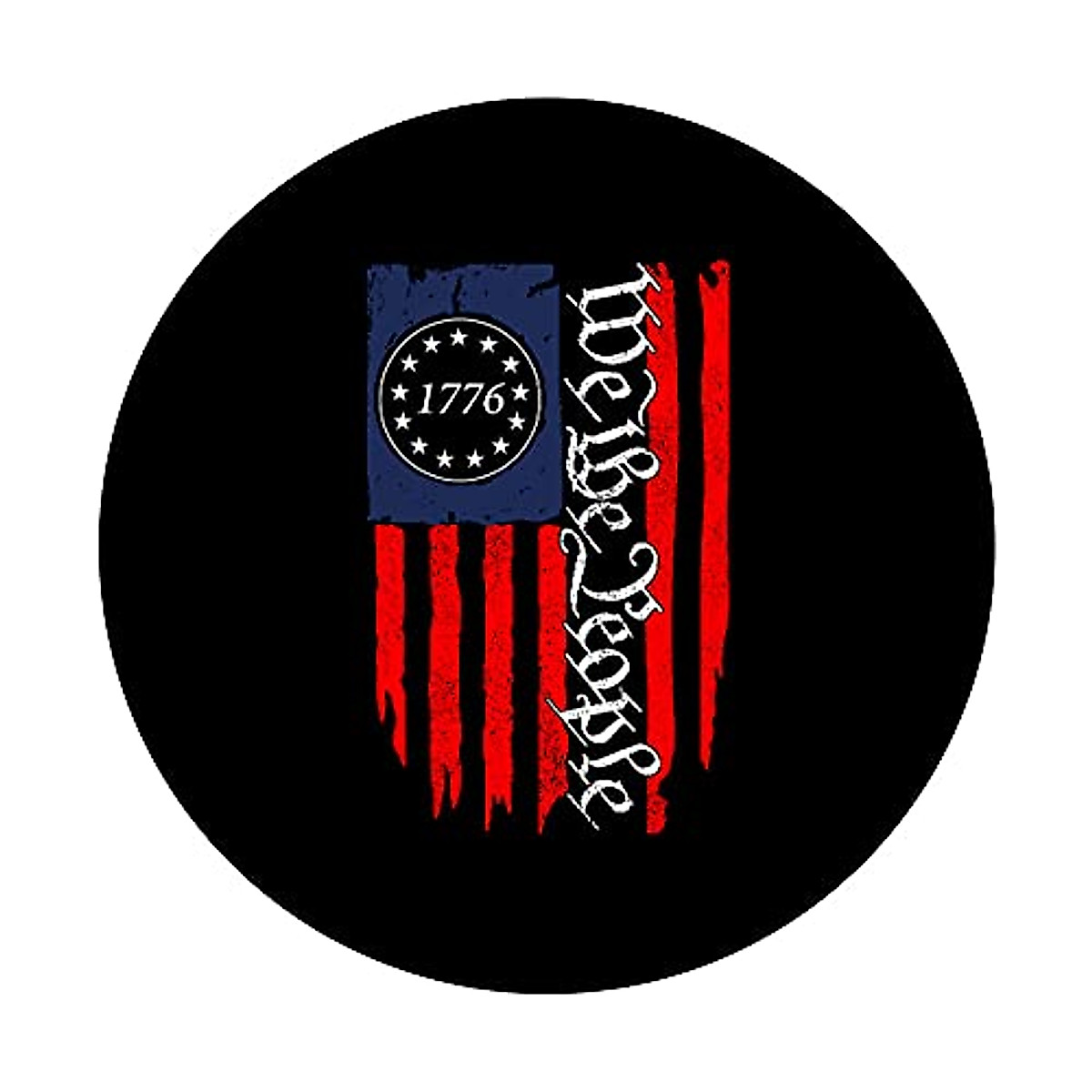 Vintage Old American Flag 1776 We The People USA PopSockets Swappable PopGrip