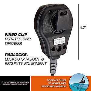 Standard Horizon MH-73A4B Speaker/Microphone Black, Small