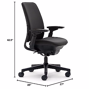 Steelcase Amia Fabric Office Chair, Black