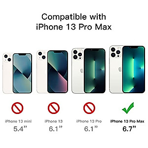 JETech 2 in 1 Case for iPhone 13 Pro Max 6.7-Inch, with 2-Pack Screen Protector, Non-Yellowing Shockproof Bumper Phone Cover, Full Coverage Tempered Glass Film (Clear)