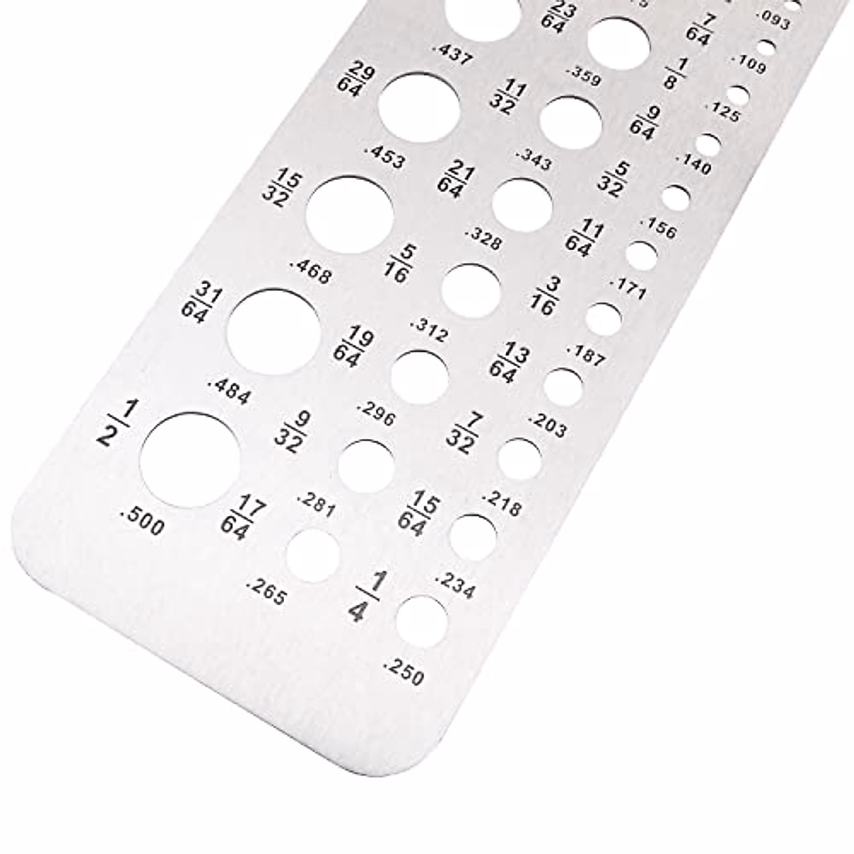 Diameter Gauge RLECS Stainless Steel Diameter Gauge Wire Thickness Measurer Tester Ruler DIY Drill Measurement Gauge Tool