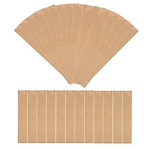 Luxshiny 600pcs Time for Pouches Portable Bag, Bags, Sleeve Disposable Sleeve, Holder Kraft Chopsticks Spoon Pocket Tableware and Restaurant Flatware Pockets Wrapping Wrapped Sleeves Paper