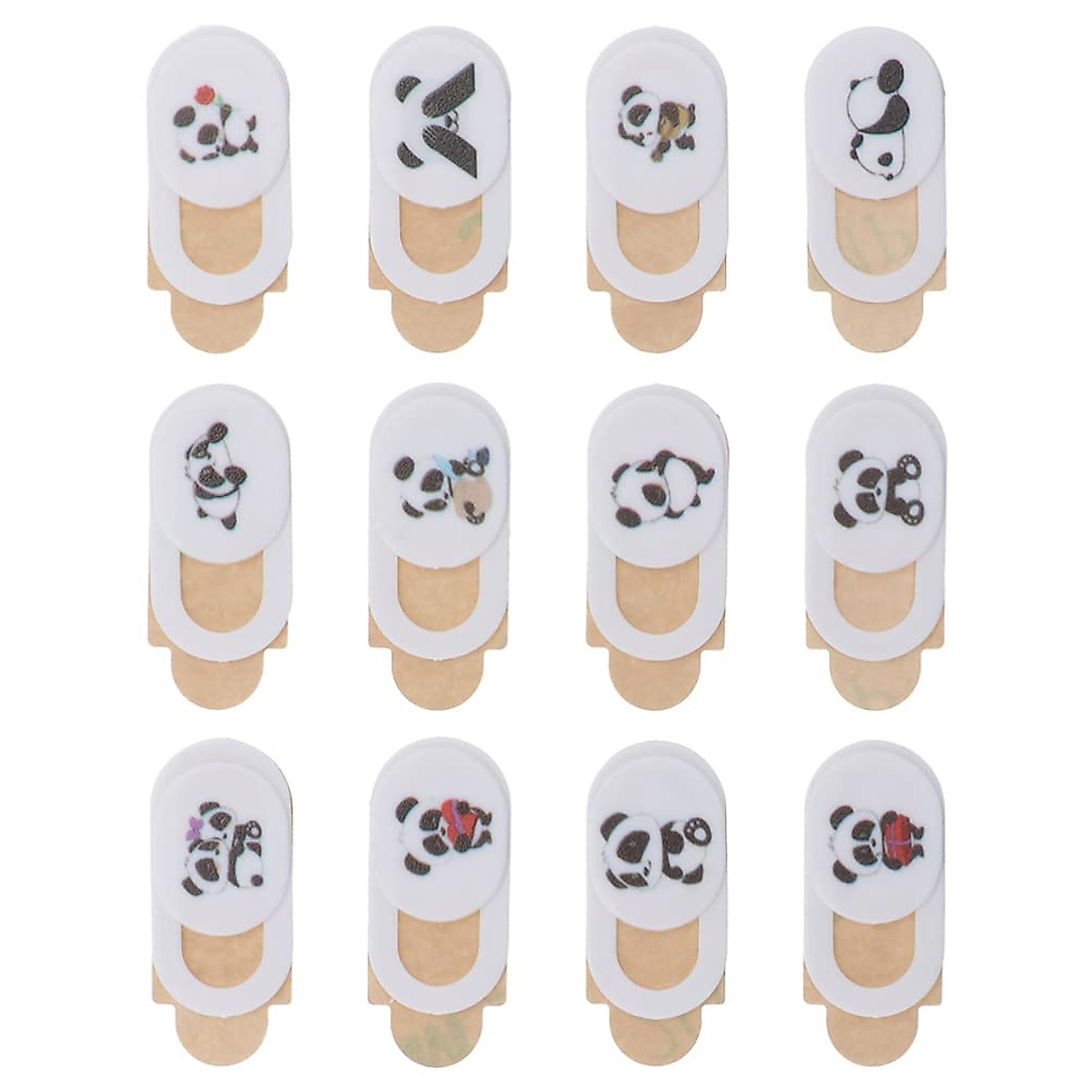 SOLUSTRE 12pcs Camera Cover Computer Webcam Slider Computer Webcam Cover Webcam Slider Cover Laptop Webcam Slider Laptop Webcam Cover Computer Laptop Computer Lens Cover abs Cartoon Flowers