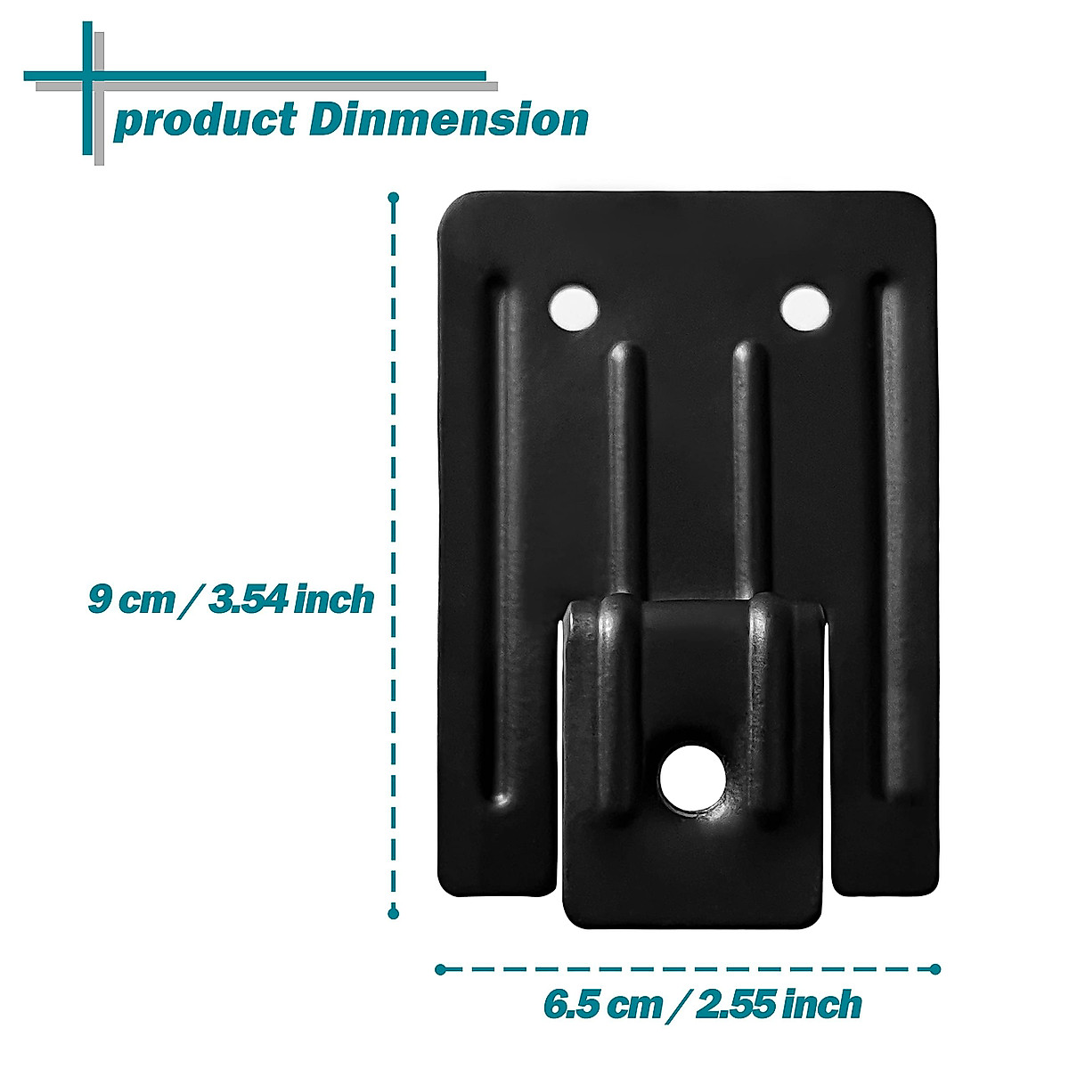 Non Slip Mattress Gaskets for Bed Frame, Mattress Holder in Place Gripper, Mattress Gaskets Anti-Slip Baffle Fit for Metal Bed Frames Wide Applicability Mattress Holder Easy to Assemble (6Pack Black)