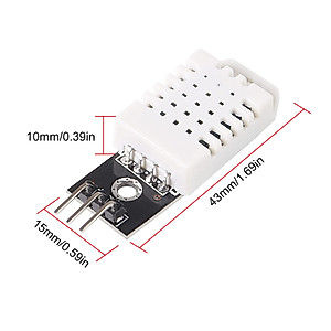 AITIAO 4Pcs DHT22/AM2302 Digital Temperature and Humidity Sensor Module Temp Humidity Gauge Monitor Sensor with Cable Replace SHT11 SHT15 for Raspberry Pi Electronic Practice DIY
