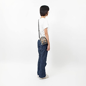 Doughnut Macaroon Tiny Reborn series 1L Women Girl Casual Crossbody Cell Phone Bag Purse Handbag (Grey)