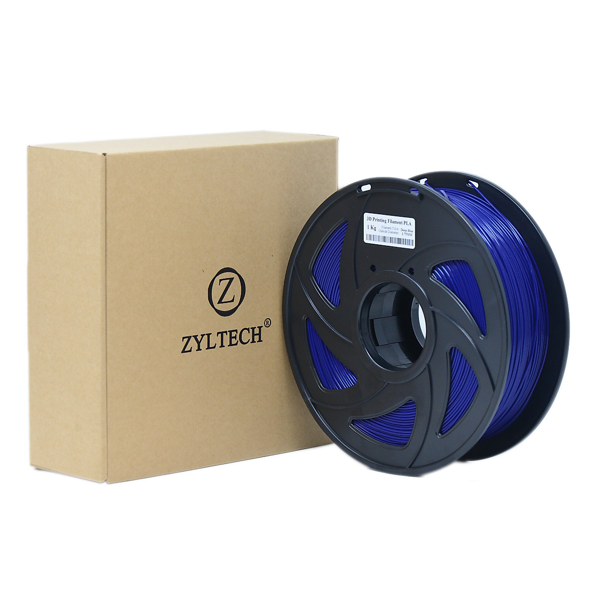 ZYLtech 3D Printer Filament PLA 1.75 mm 1 kg/2.2 lbs Deep Blue