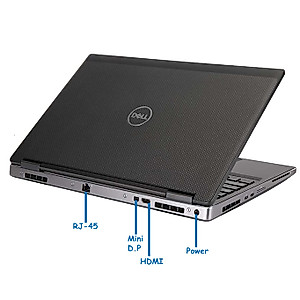 Dell Precision 7540 Workstation Laptop PC FHD Intel Core i7-9850H Processor 32GB Ram 1TB NVMe SSD Drive, HDMI, Web Camera, NVIDIA Quadro RTX 3000 6GB GDDR6 Windows 10 Pro, Black (Renewed)