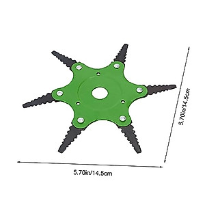 Yardwe Metal 1pc Metal Lawn Mower Lawn Mower Blade Grass Weeder Head Grass Jewelry Tray Colorful