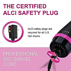 Hair Dryer Brush Blow Dryer Brush in One, Hair Dryer and Styler Volumizer Professional 4 in 1 Hot Air Brush, Negative Ion Anti-Frizz Blowout Hair Dryer Brush for Mothers Day Gifts for Mom