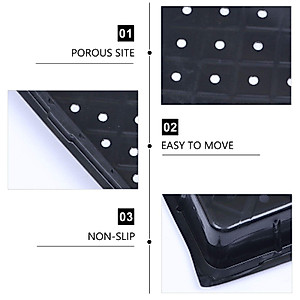 Cabilock 5Pcs Tray Plant Starter Tray Plastic Plants Garden Propagator Tray Plastic Propagation Tray Plastic Growing Tray Plastic Pallet Plastic Germination Tray Dome Sprout Plate