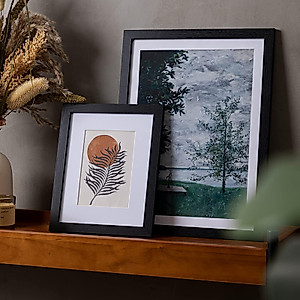 eletecpro 11x14 Picture Frames Set of 10, Picture Frame Collage Wall Decor Display 8x10 Photo With Mat or 11x14 without Mat, Home Decor Gallery Wall Frame for Wall Mounting, Black