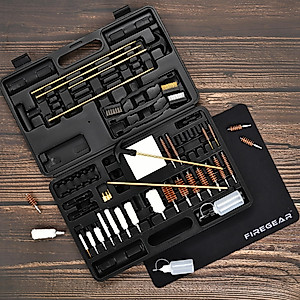 Gun Cleaning Kit Universal Supplies for Hunting Rifle Handgun Shot Gun Cleaning Kit for All Guns with Case
