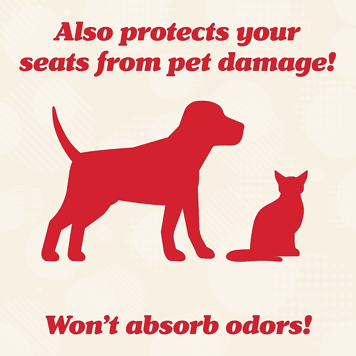 Lusso Gear Car Seat Protector (Value 2 Pack) - Thick Padding - Waterproof Car Mat for Leather Interiors with 2 Mesh Storage Pockets - Non-Slip Tan Child Seat Protector