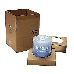 PlexDisc CD-R 700MB 52X Shiny Silver Top Recordable Media Disc - 100pk Spindle 631-105-BX