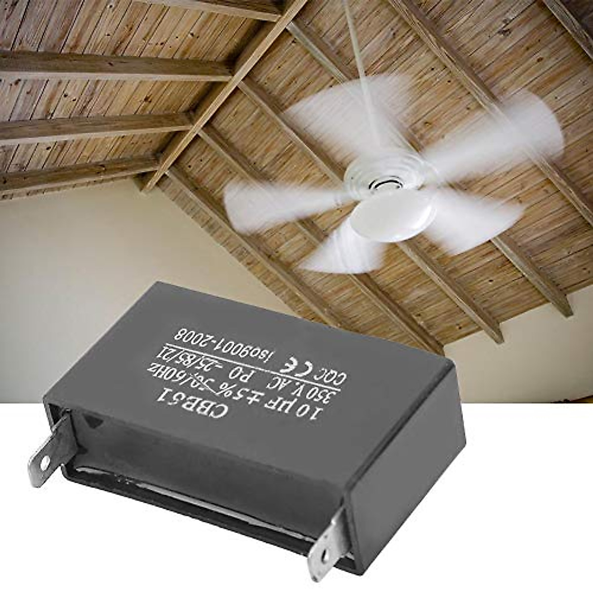 CBB61 Capacitor 350VAC 10UF，50/60Hz Fan Motor Starting Plastic Capacitor，Generator Capacitor