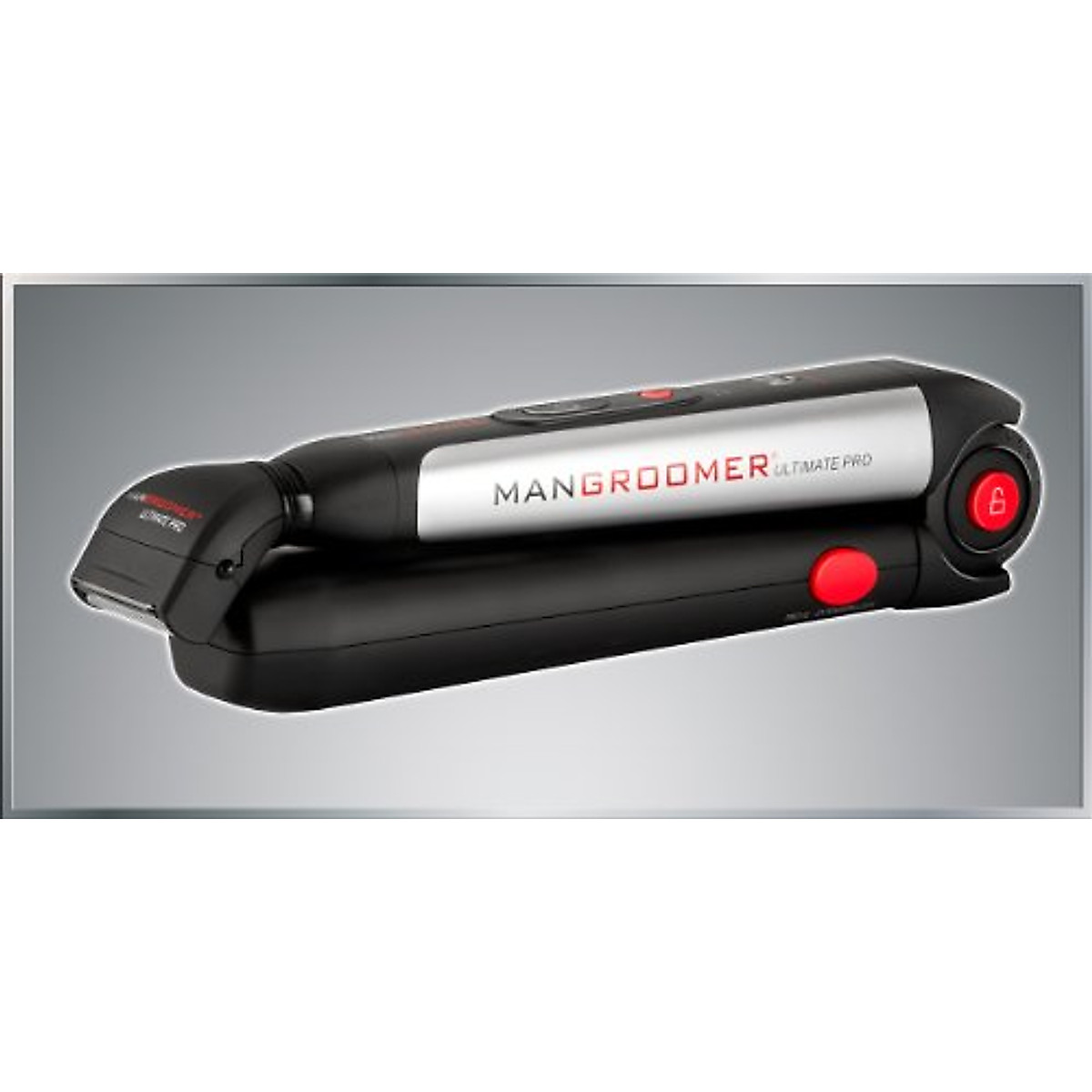MANGROOMER - ULTIMATE PRO Back Shaver with 2 Shock Absorber Flex Heads, Power Hinge, Extreme Reach Handle and Power Burst