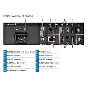 Dell Optiplex 9020 All In One FHD (1920 x 1080) Business PC, Intel 4th Gen Core i5-4570S, 4GB Ram, 500GB HDD, HDMI, Web Camera, WIFI, DVD-RW, Bluetooth, USB 3.0, Win 10 Pro (Renewed)