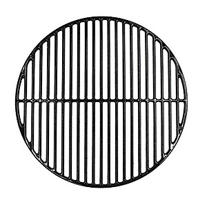 Hongso 18 3/16 Inch Porcelain Coated Cooking Grid Grates Polished Non-Stick Replacement for Large Big Green Egg, Vision Grill VGKSS-CC2, B-11N1A1-Y2A, Accessories,Other Kamado Grill, PCI991