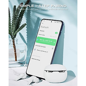 Black Shark Bluetooth Earbuds Wireless Earbuds with Emoji LED Light, Gaming Earbuds with 45ms Ultra Low Latency, Bluetooth 5.1, Music and Gaming Dual Modes, 24H Playtime, IPX5 Waterproof- White