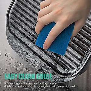 Z GRILLS Cast Iron Griddle 2-in-1 Reversible Grill Pan, Ideal for Gas Stovetop, Campfire, and Oven Cooking, Lightly Pre-Seasoned for Enhanced Flavor, 20-inch