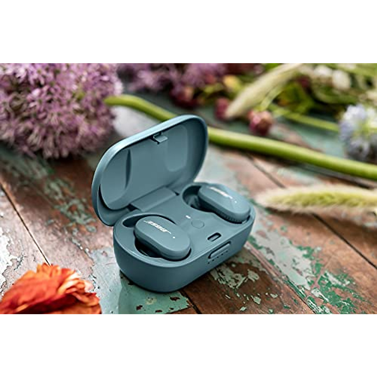 Bose QuietComfort® Noise Cancelling Earbuds – True Wireless Earphones, Stone Blue, World Class Bluetooth Noise Cancelling Earbuds with Charging Case - Limited Edition