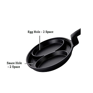 Kitchen Flower 2 Space Non-Stick Coated Egg Pan