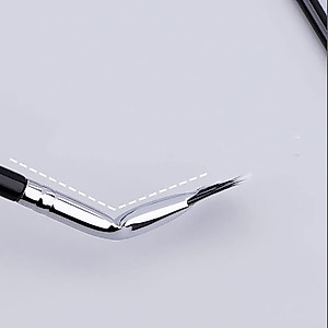 TEONEI Fan Mascara Brushes Eyelash Eyebrow Brush Makeup Brush Eye Lashes Makeup Tools Eyelash Brush Eyebrow Brush Eye Shadow Brush,2Pcs (Black)