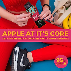 Fruit Snacks by Zest Delites, Fruit Leather, Healthy Snacks for Adults, Dried Fruit Snacks, Fruit Bars, Fruit Strips, Vegan Healthy Snacks, Strawberry, Peach, Blackberry, Plum, 0.88 oz x 36