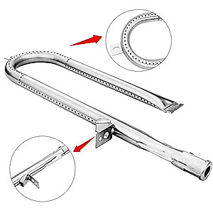 Criditpid Grill Replacement Parts for Brinkman 810-3660-S, 810-3661-F Models. Grill Heat Plate Shields, Pipe Burner Tubes and Crossover Tubes for Brinkman 810-3660-S.
