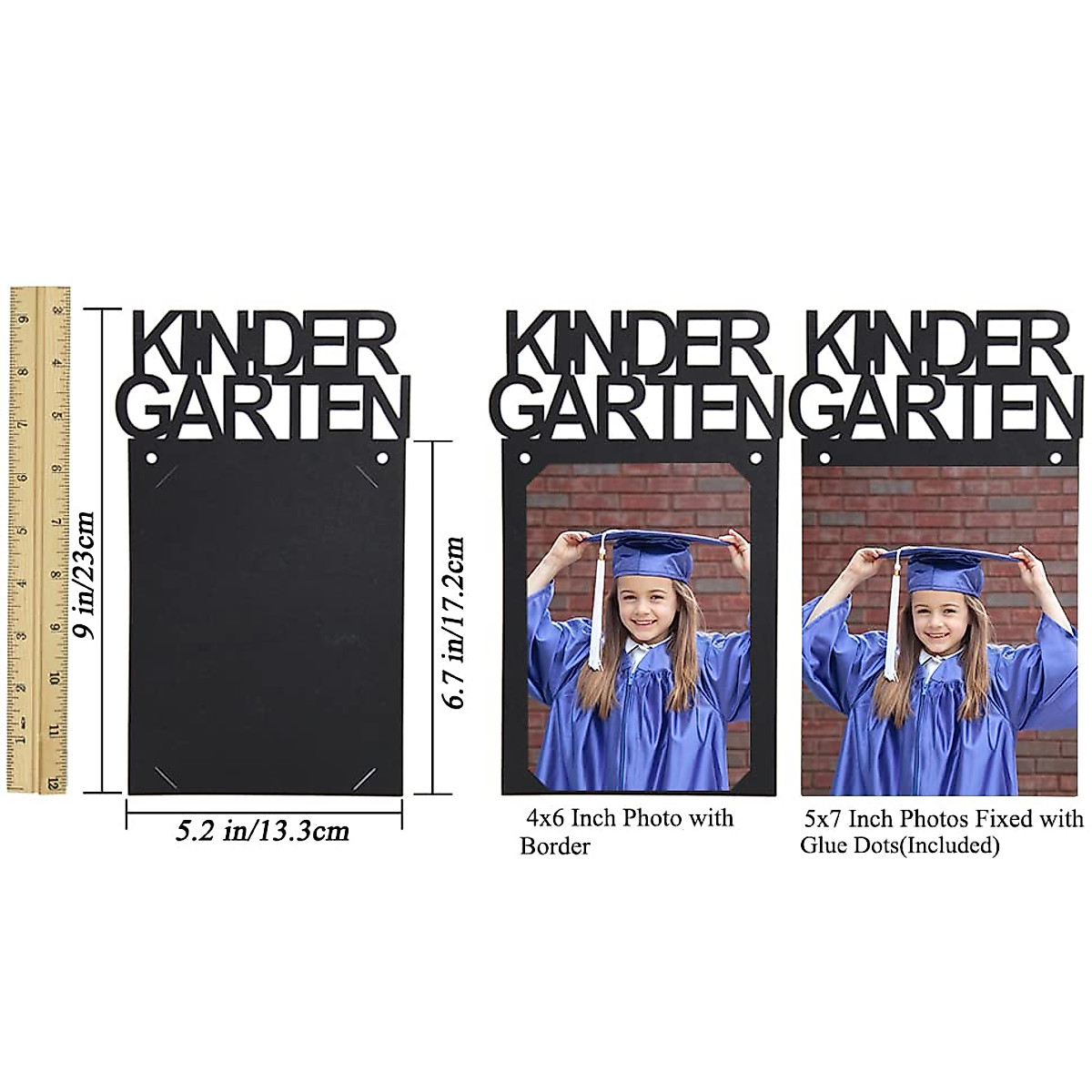 Graduation Decorations Class of 2024 Graduation Photo Banner K-12 Photo Display for Senior 2024 Picture Banner for High School 5th 8th Grad 4x6 SP001
