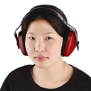 Anti-Noise Earmuffs Adjustable Shooter Target Hearing Protection Ear Protector Blocking Sound Reduction Shooting Hunting Defender Over The Head Ear Muff for Women Men Adults
