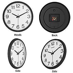 Totholztri Wall Clock 13 inch Including AA Battery and Hook