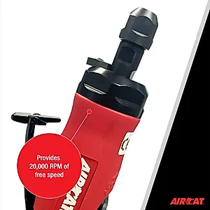 AIRCAT Pneumatic Tools 6285: .75 HP Straight Die Grinder with Spindle Lock 20,000 RPM