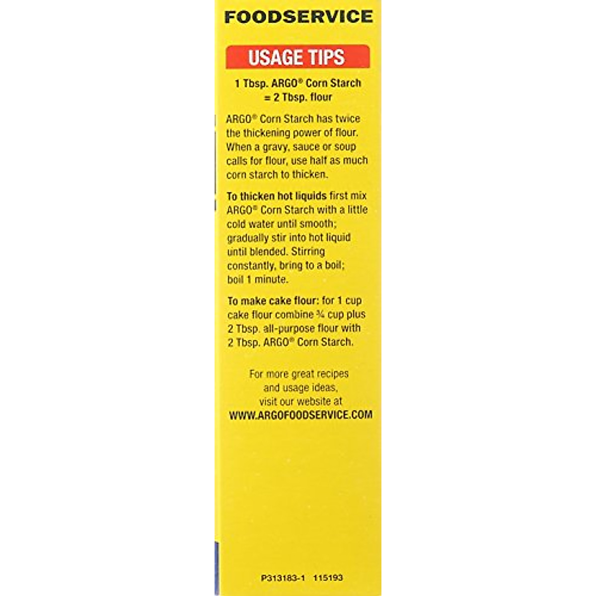 Argo, Cornstarch, 1 Pound(LB)