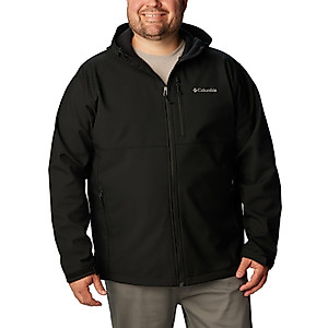 Columbia Men's Ascender Hooded Softshell Jacket, Black, Medium