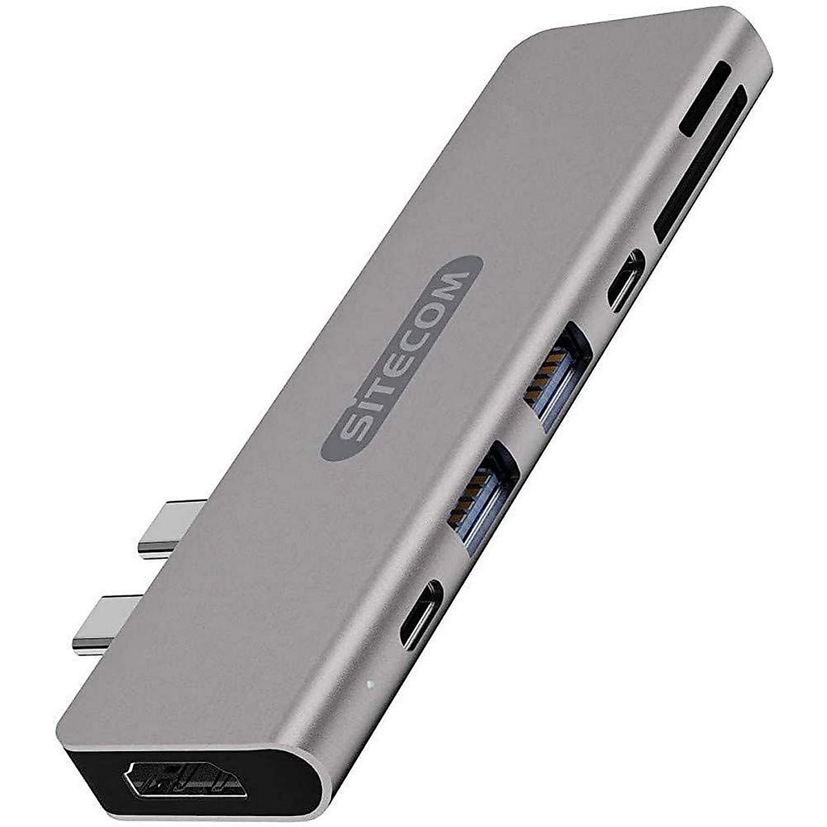 Sitecom CN-391 Dual USB-C Multiport Adapter for MacBook Pro - 2X USB-C to 1x HDMI + 2X USB 3.1 + USB-C 3.1 + UBS-C 3.1 Power Delivery