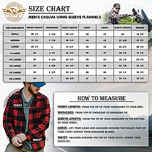 Milwaukee Leather MNG11653 Men's Brown and Beige Long Sleeve Cotton Flannel Shirt - Medium