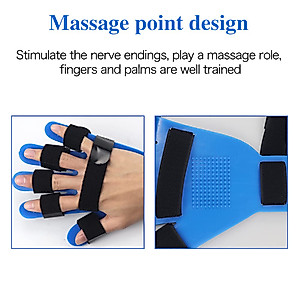 MEETCARE Hand Wrist Orthosis Separate, Breathable Finger Splint Fingerboard Flex Spasm Extension Board Splint Finger Training Stroke Device Therapy for Both Finger Fractures,Wounds,Hemiplegia