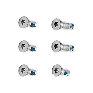 ChenGong - Silver Screws 6-Piece 1 Set Bottom Case Screws Pentalobe P5 923-01516 Replacement Compatible with 15" A1707 2016 2017 A1990 2018 2019 (Silver)