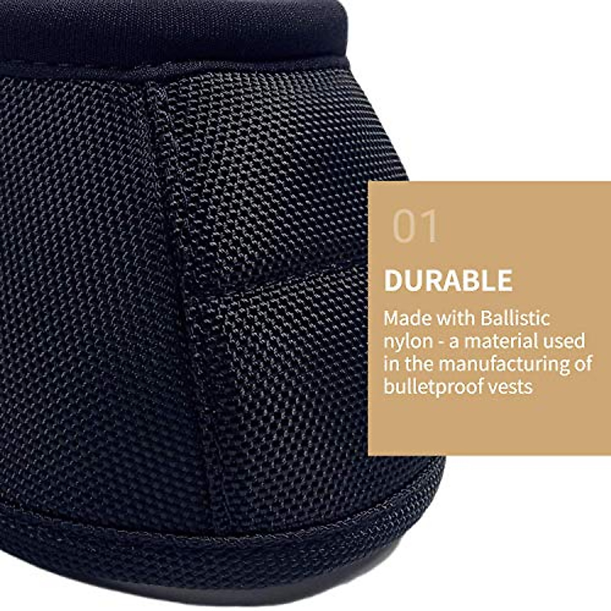 sampson Bell Boots,Bell Boots for Horse That Prevent Injury from Overreach,Durable and Lightweight, Professional Horse Boots